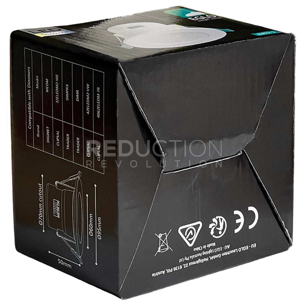 Small 70mm Cutout EGLO Rippa LED Downlight