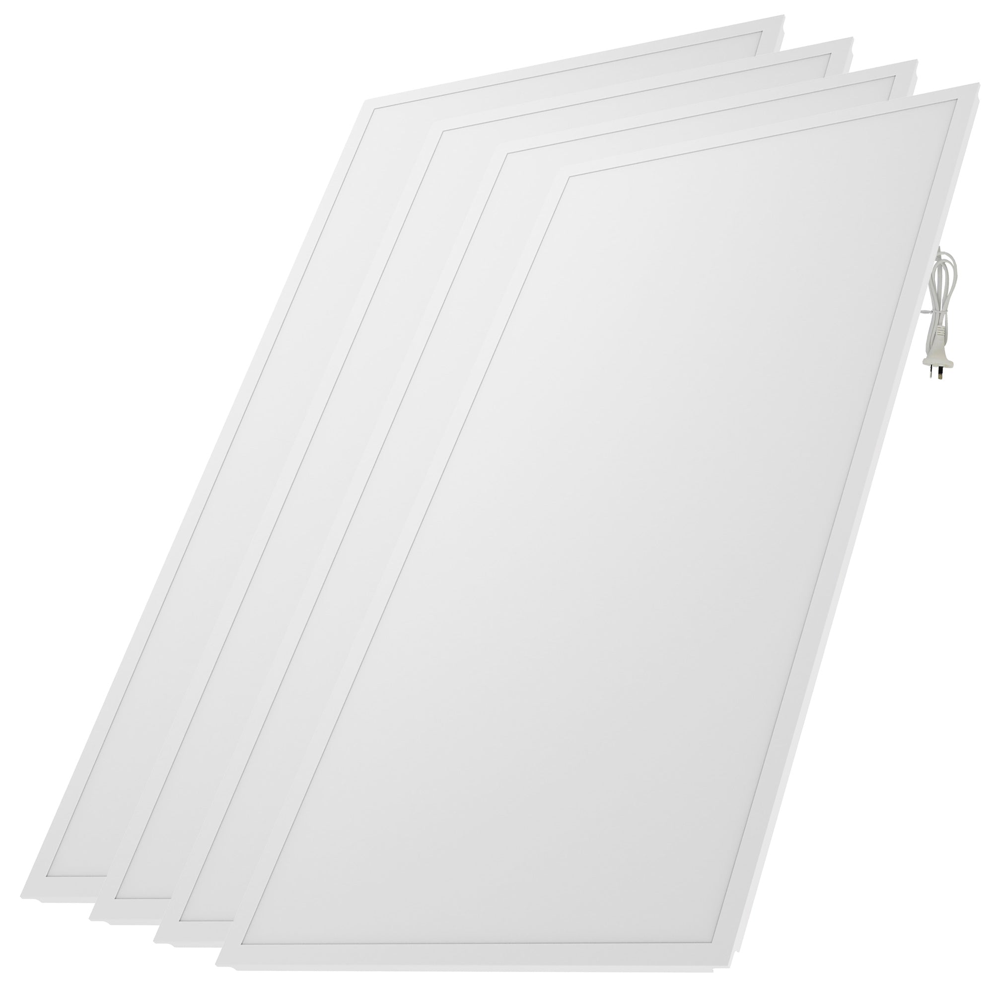 4 Pack of 1200x600mm Large LED Panel Lights 49W