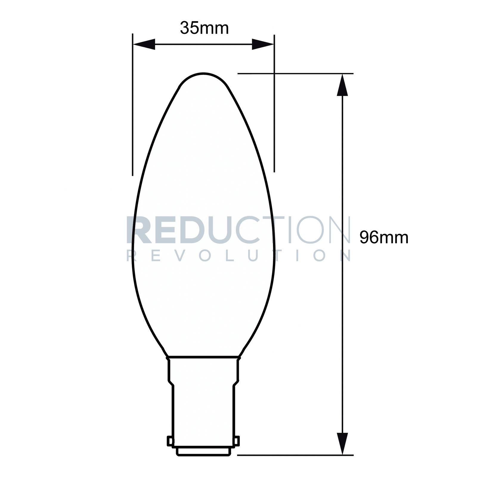 Philips B15 Candle Bulb 3.5W Dimmable LED Light