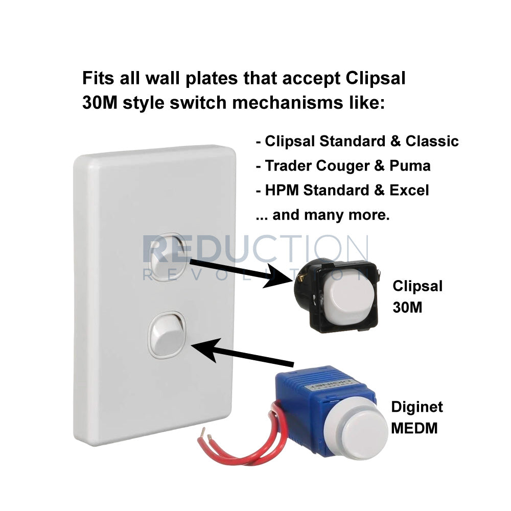 Diginet MEDM LED Light Dimmer Switch - Rotary Dial