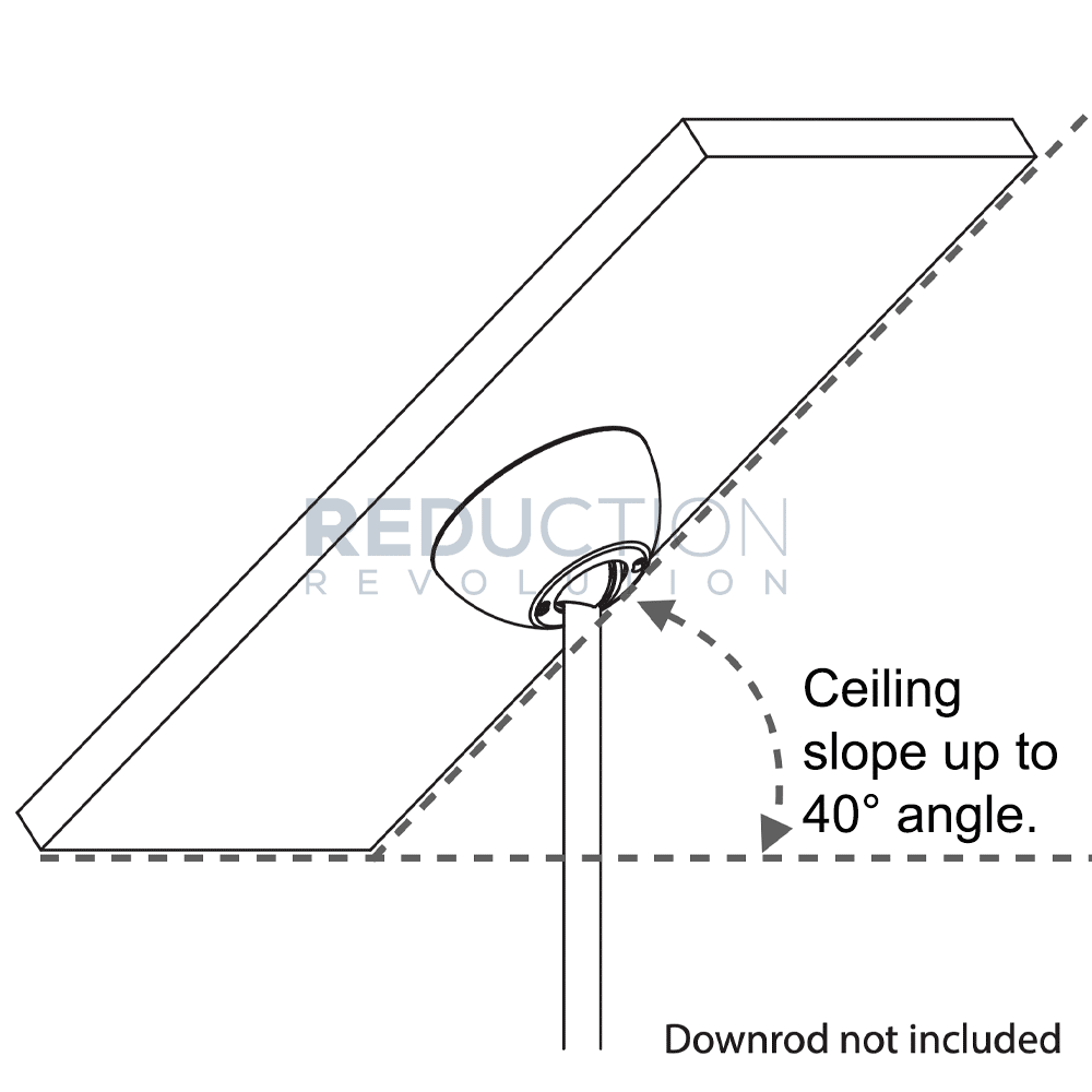 EGLO Angled Ceiling Fan Mount for Sloped Ceilings