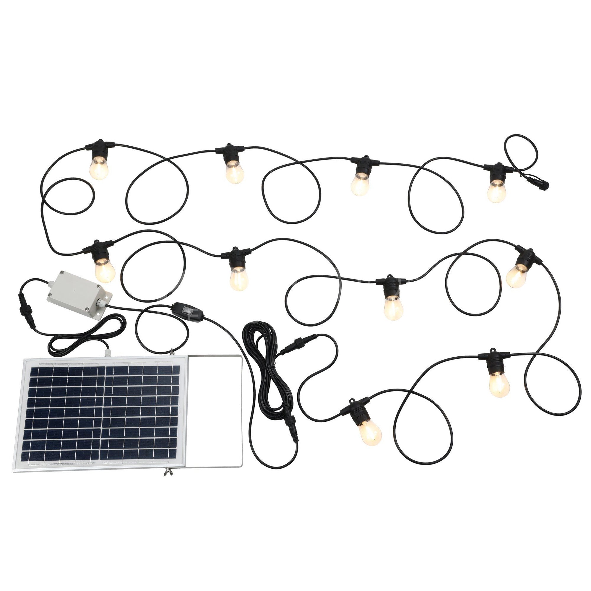 EGLO Solar Festoon Lights - 10 LED Bulb Kit