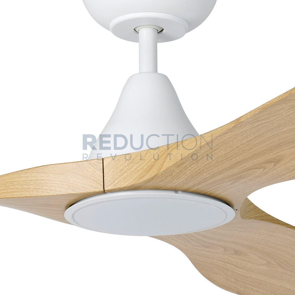 EGLO Surf Oak Wood DC Ceiling Fan With LED Light
