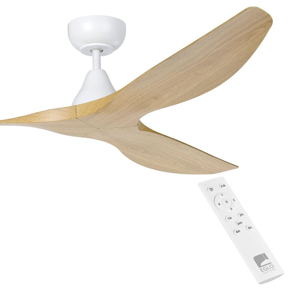 EGLO Surf Oak DC Ceiling Fan - Silent, Elegant, Sleek