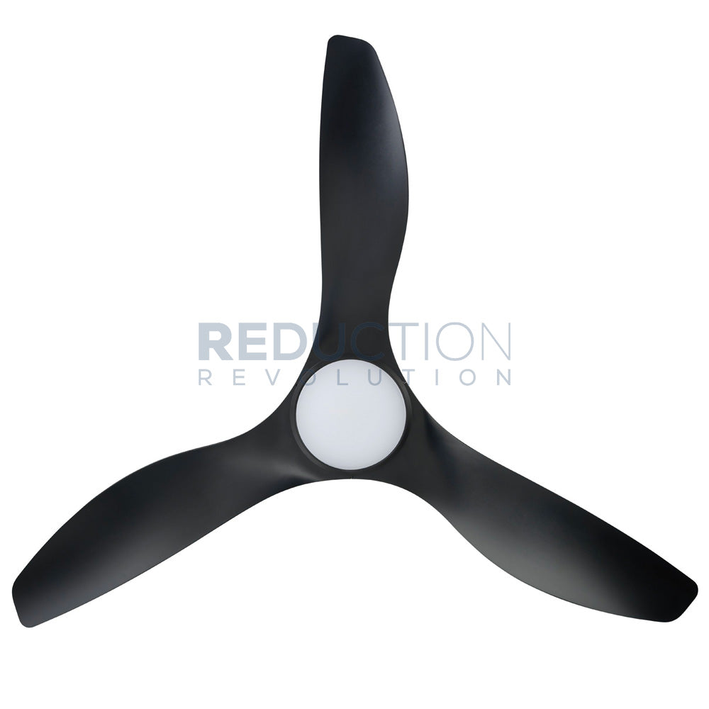 EGLO Surf Black DC Ceiling Fan With LED Light