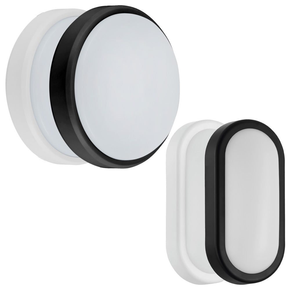 Black or White LED Bunker Light - EGLO Burleigh