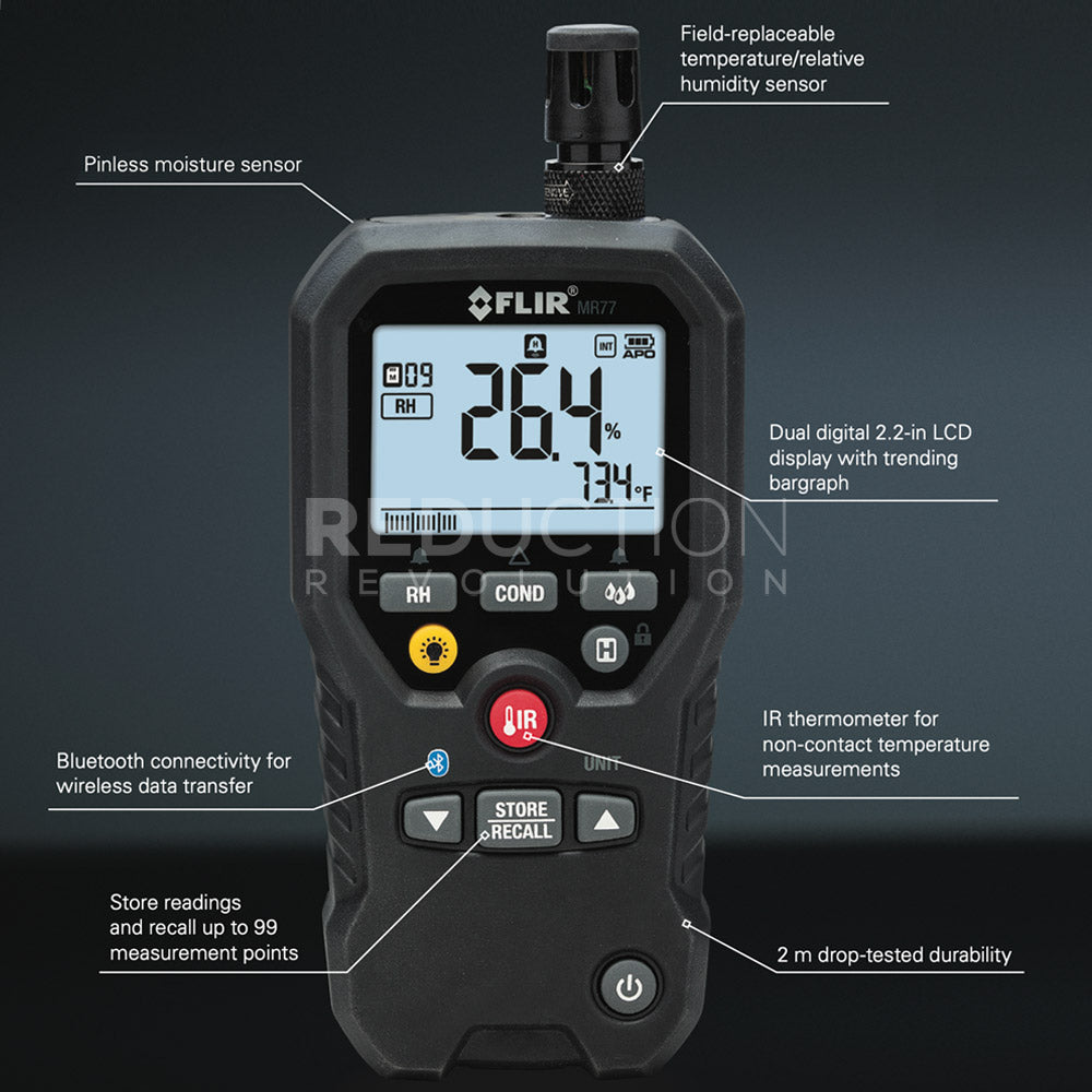 FLIR MR77 Advanced Moisture Meter With MeterLink