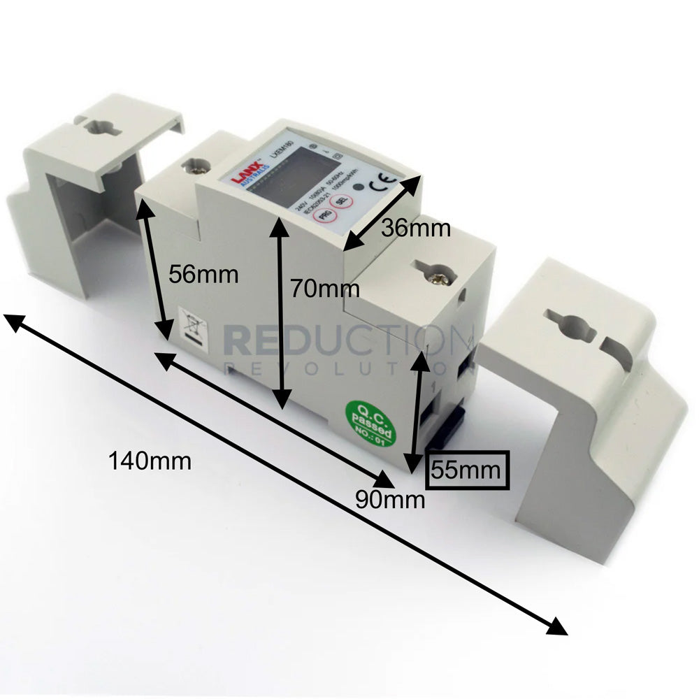 80A Single Phase Electricity Sub Meter / kWh Meter