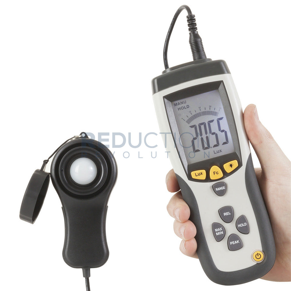 Pro Light Meter With Case - Measure Up to 400K Lux