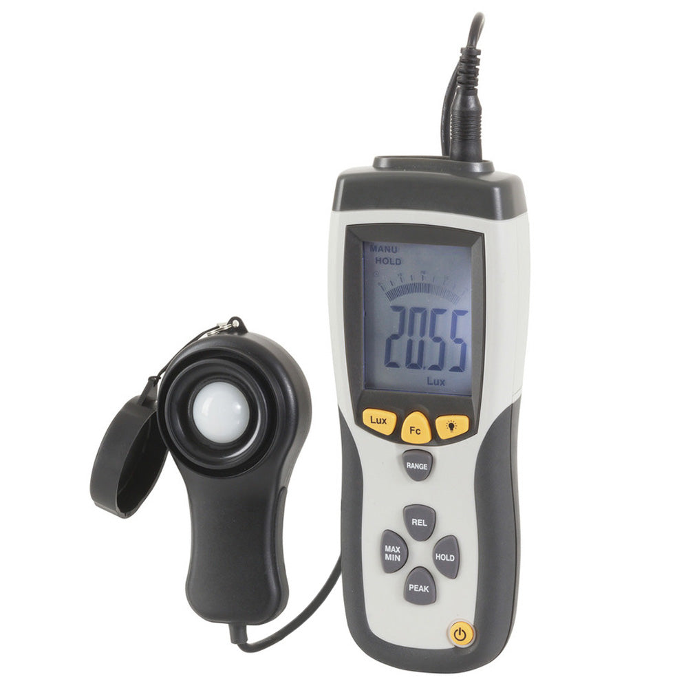Pro Light Meter With Case - Measure Up to 400K Lux