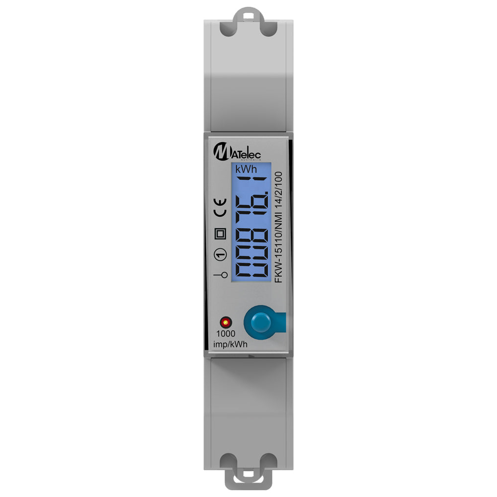 NMI Approved 100A Single Phase kWh Sub Meter by MATelec