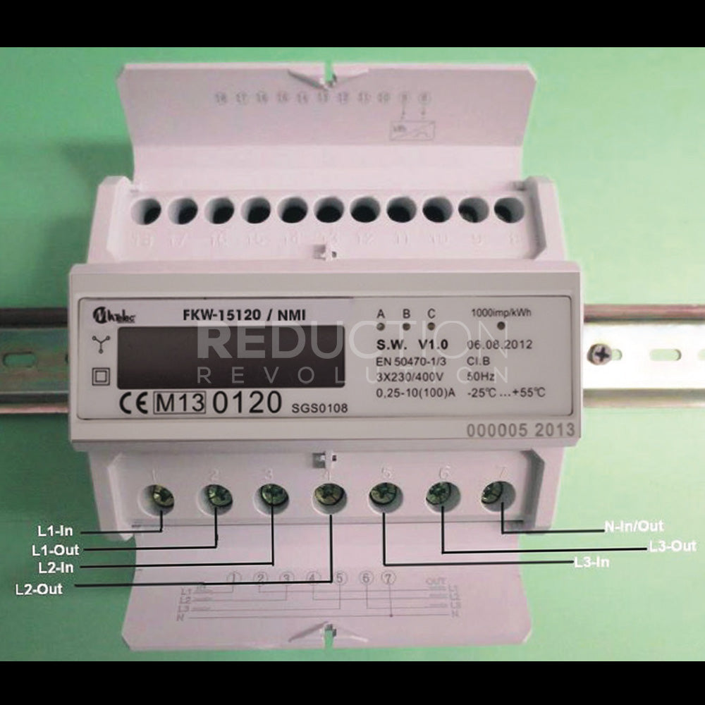 NMI Approved 3 Phase 100A Electricity Sub Meter by MATelec