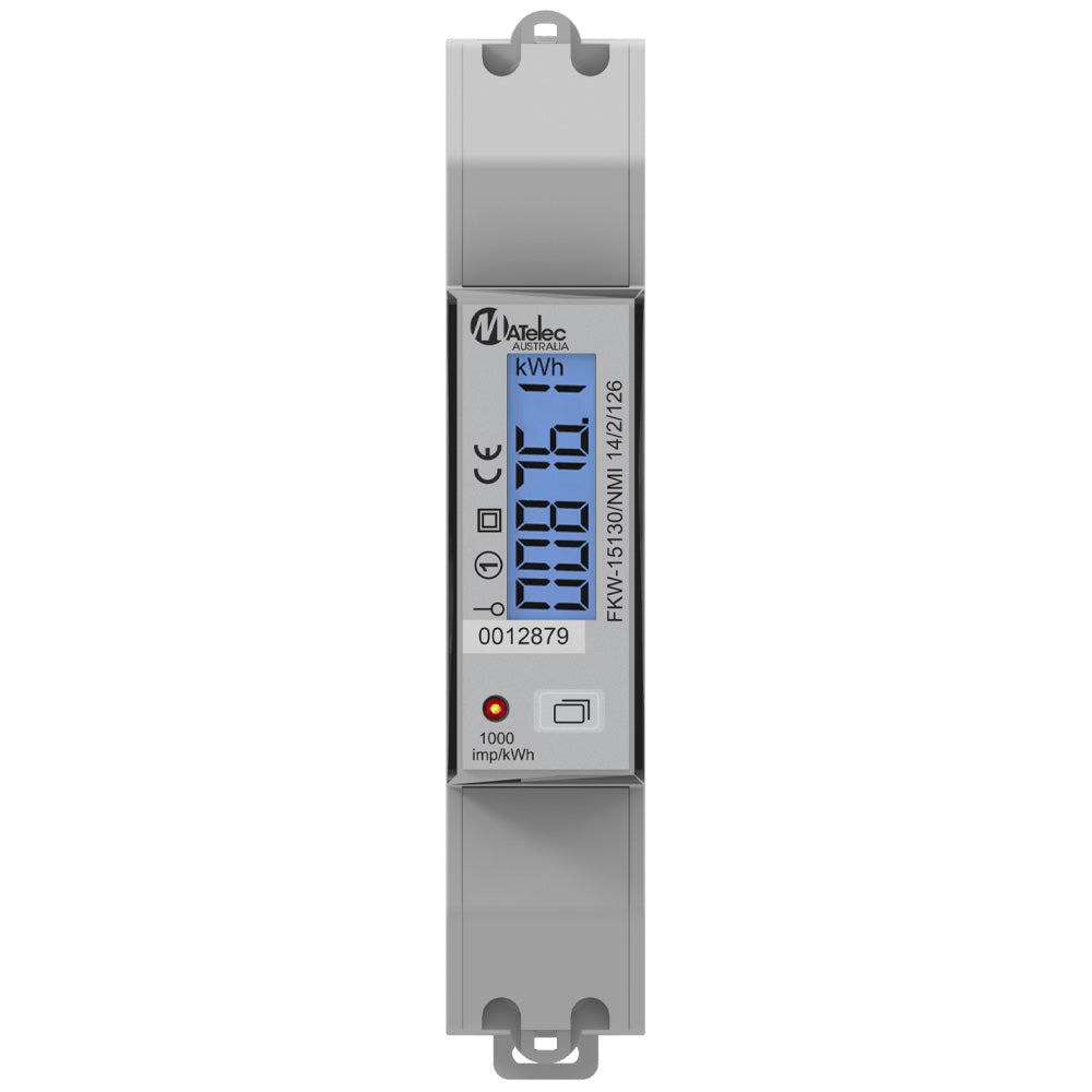 NMI Approved 100A Single Phase kWh Sub Meter by MATelec