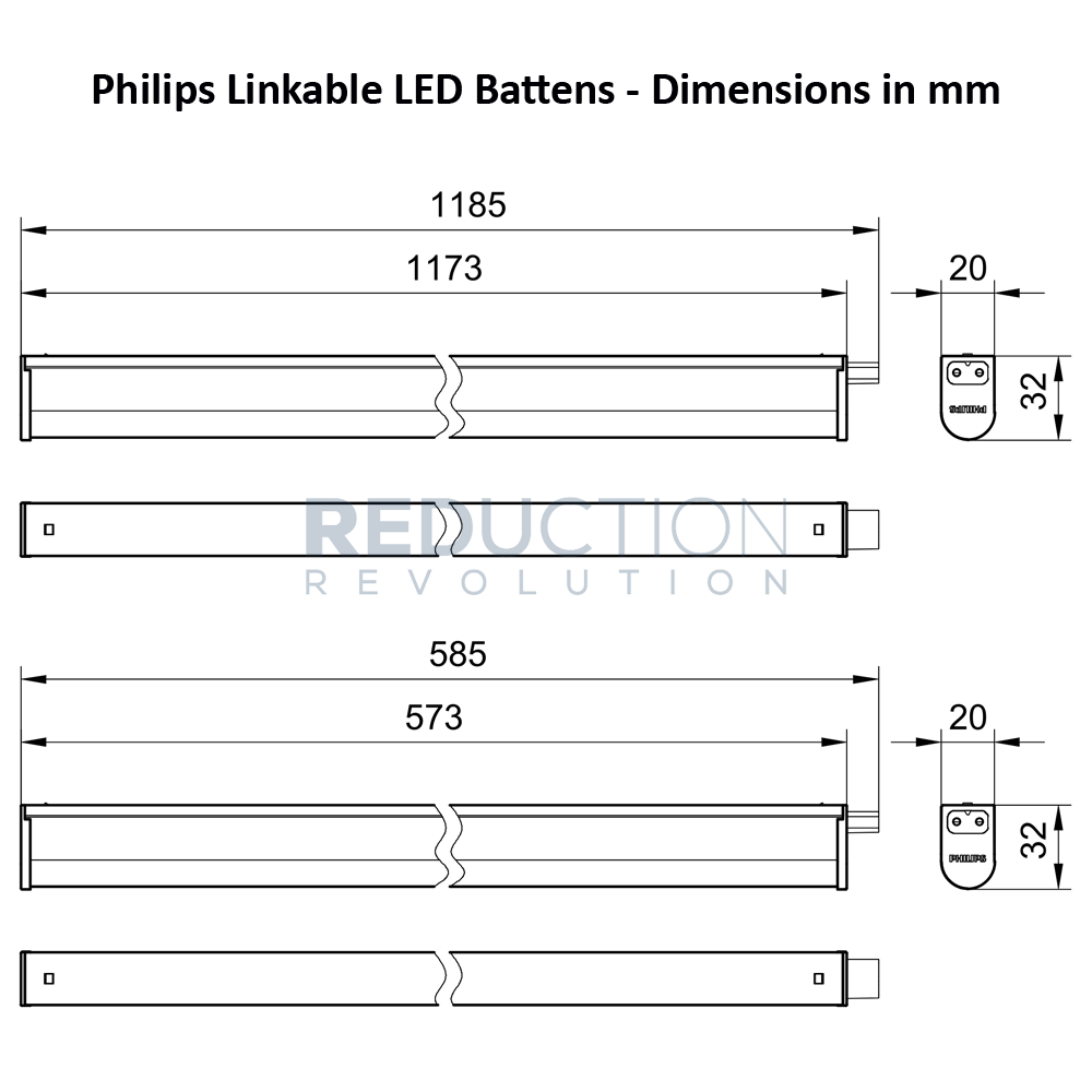 Philips Linkable LED Batten Light
