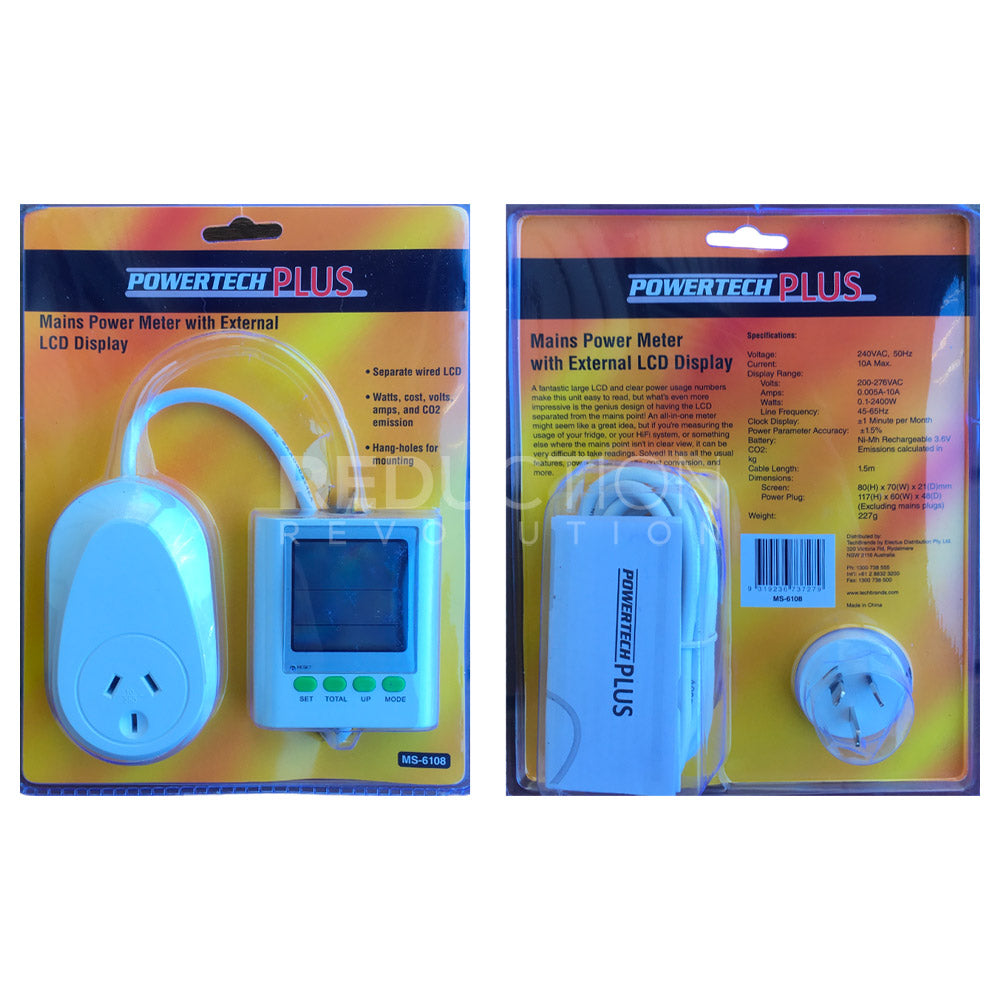 Plug-in Watt Meter - Measure Power Usage & Energy Cost