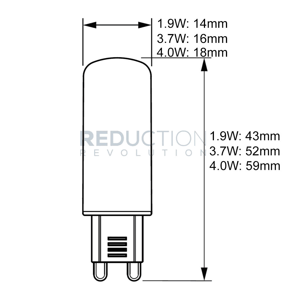 Philips G9 LED Light Bulb MV Capsule