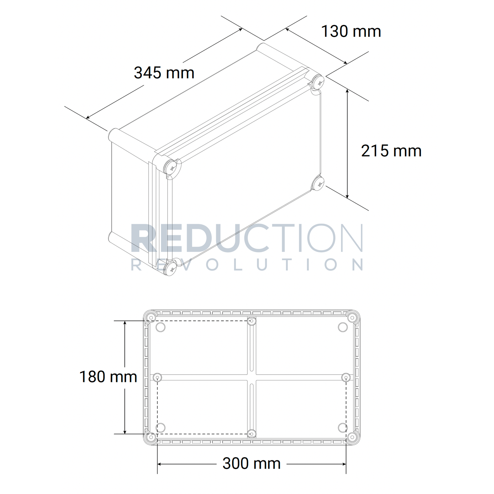 Weatherproof Exit Light - Elumen Whale IP65