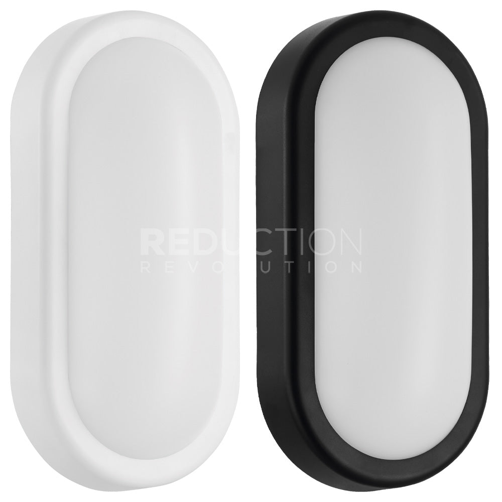 LED Bunker Light in Black & White - EGLO Burleigh