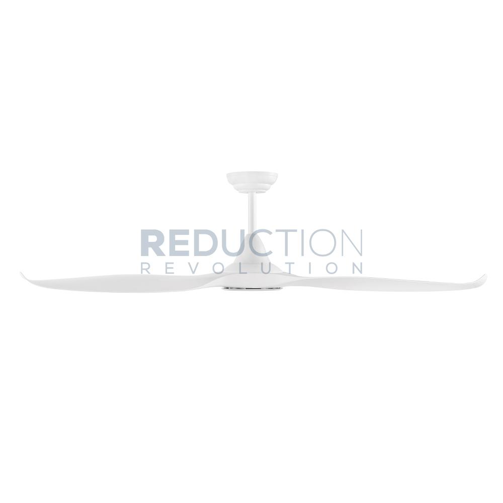 Noosa White Ceiling Fan With LED Light & Remote