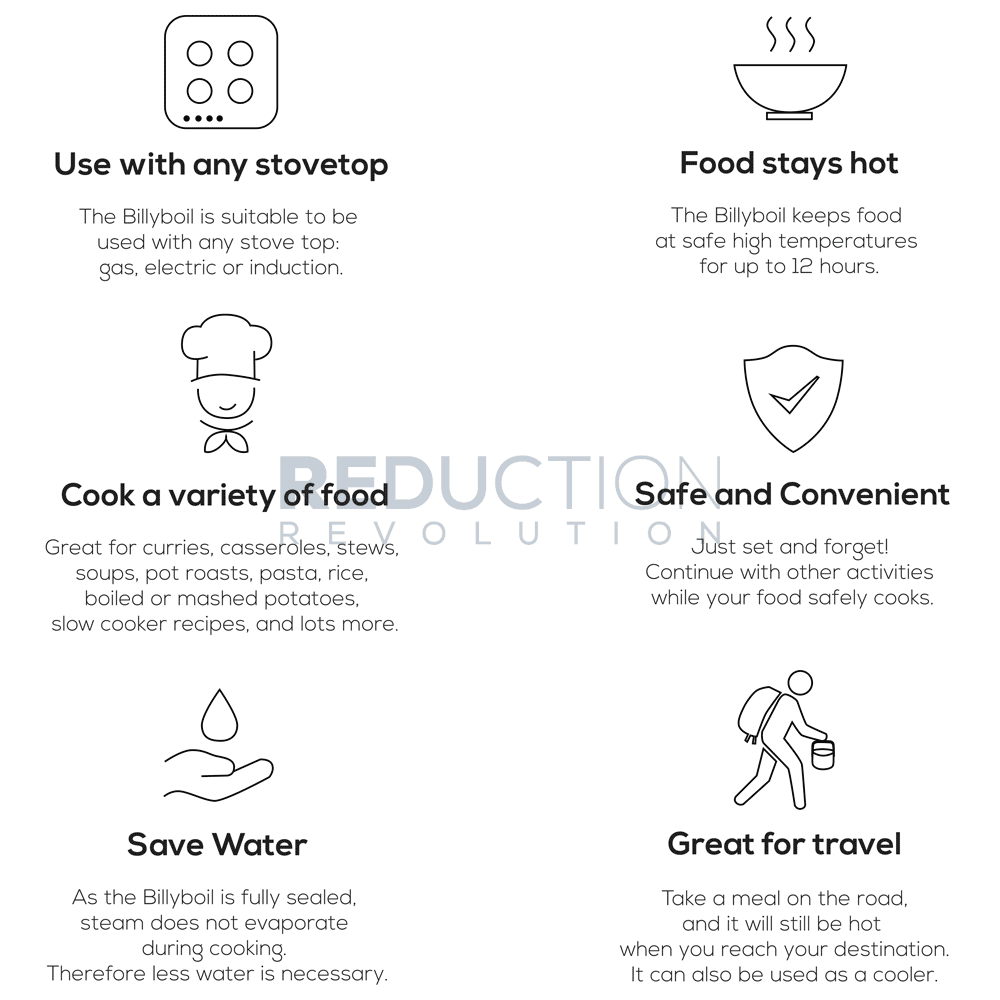 Billyboil Thermos Pot 3L - New Compact Thermal Cooker