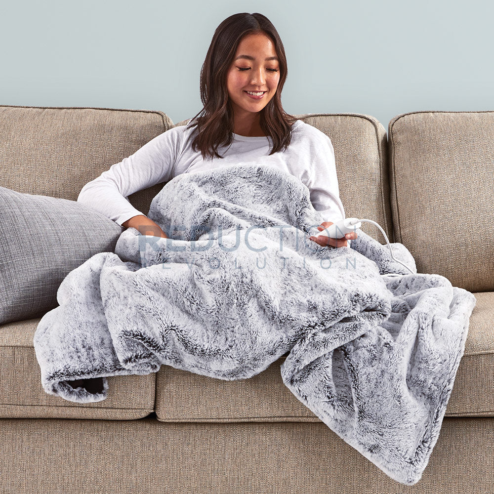 Sunbeam Heated Throw Blanket - Faux Fur Rug TRF4300