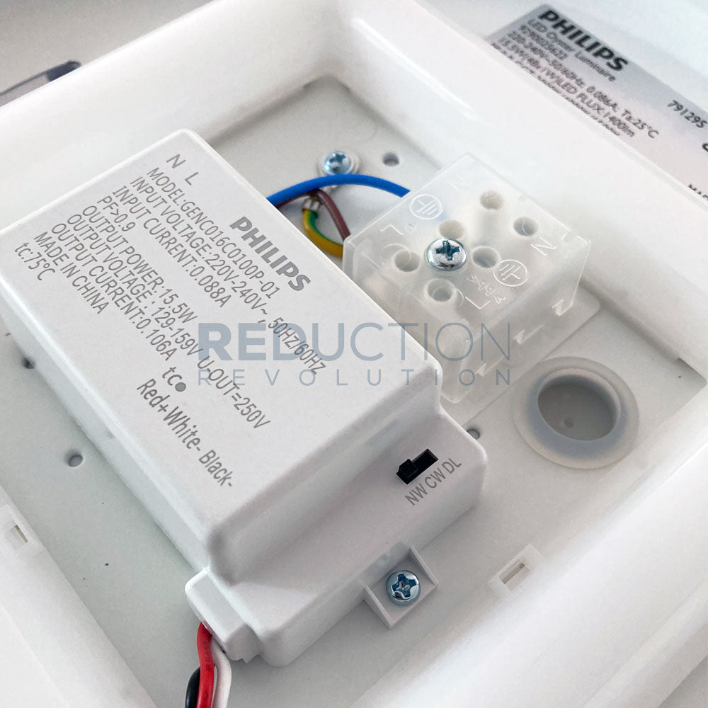 Dimmable Philips LED Oyster Light - Tri Colour & 2 Sizes