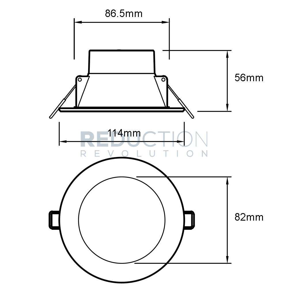 Philips 90mm LED Downlight 7.5W Dimmable & Tri Colour