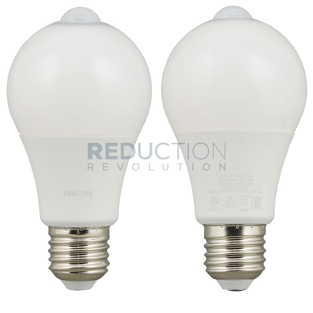 Philips LED Motion Sensor Light Bulb - PIR E27 8W