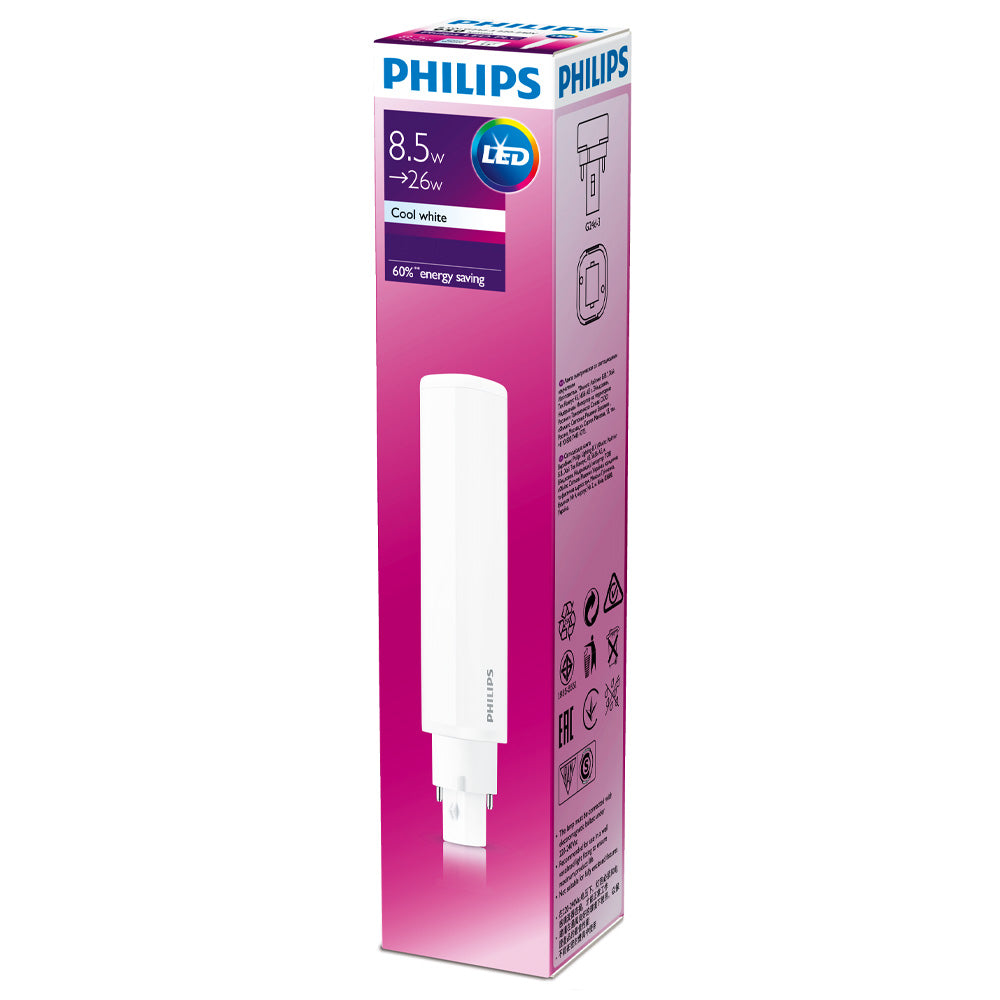 G24d-3 LED - Philips CorePro 8.5W (26W) 2-Pin Light Bulb