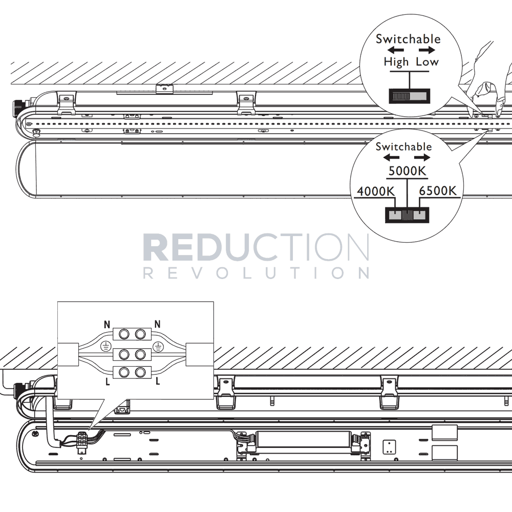 Philips Outdoor Weatherproof LED Batten Light IP65